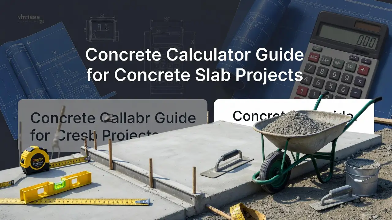 Concrete Calculator for Concrete Slab: Accurate Volume & Cost Estimation