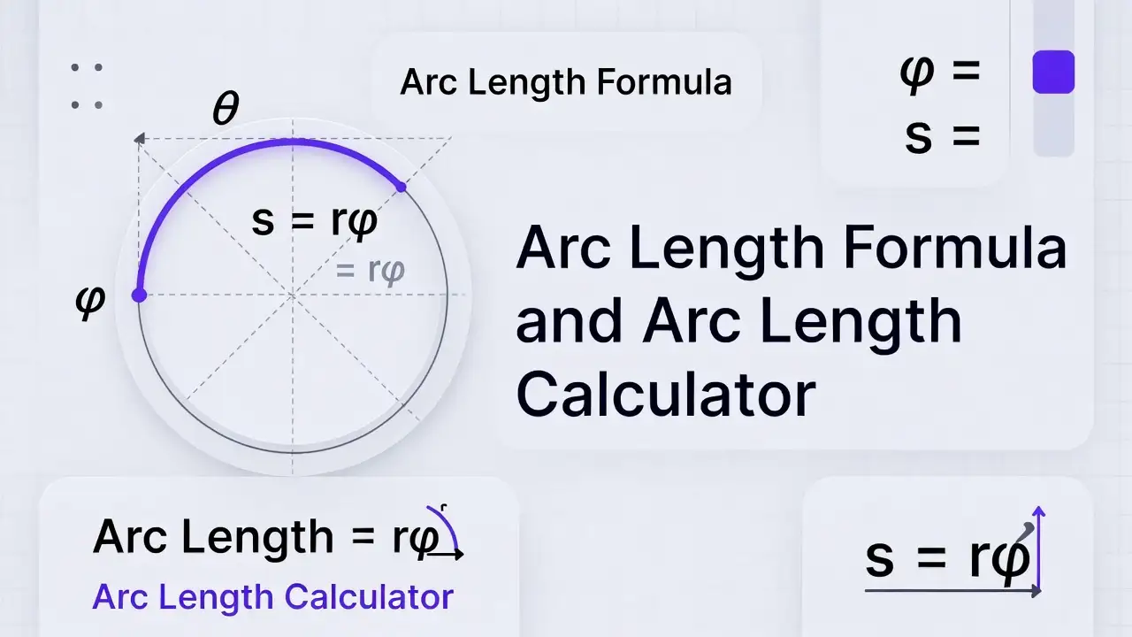 Arc Length Formula Explained | Circle, Curve & Calculator Tool