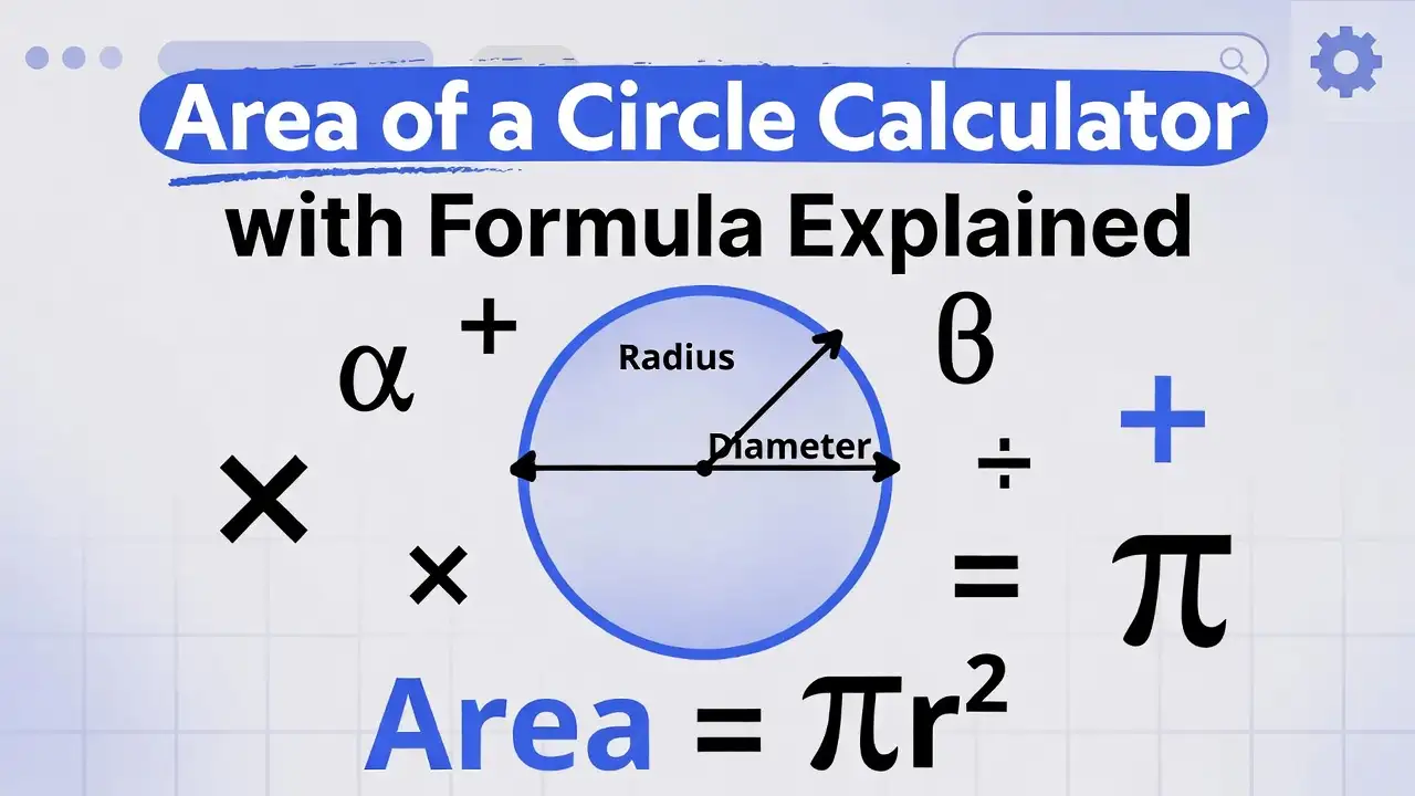 Area of a Circle Calculator – Fast & Accurate Online Tool