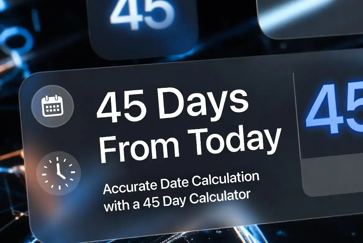 45 Days From Today – Use the Best 45 Day Calculator Online